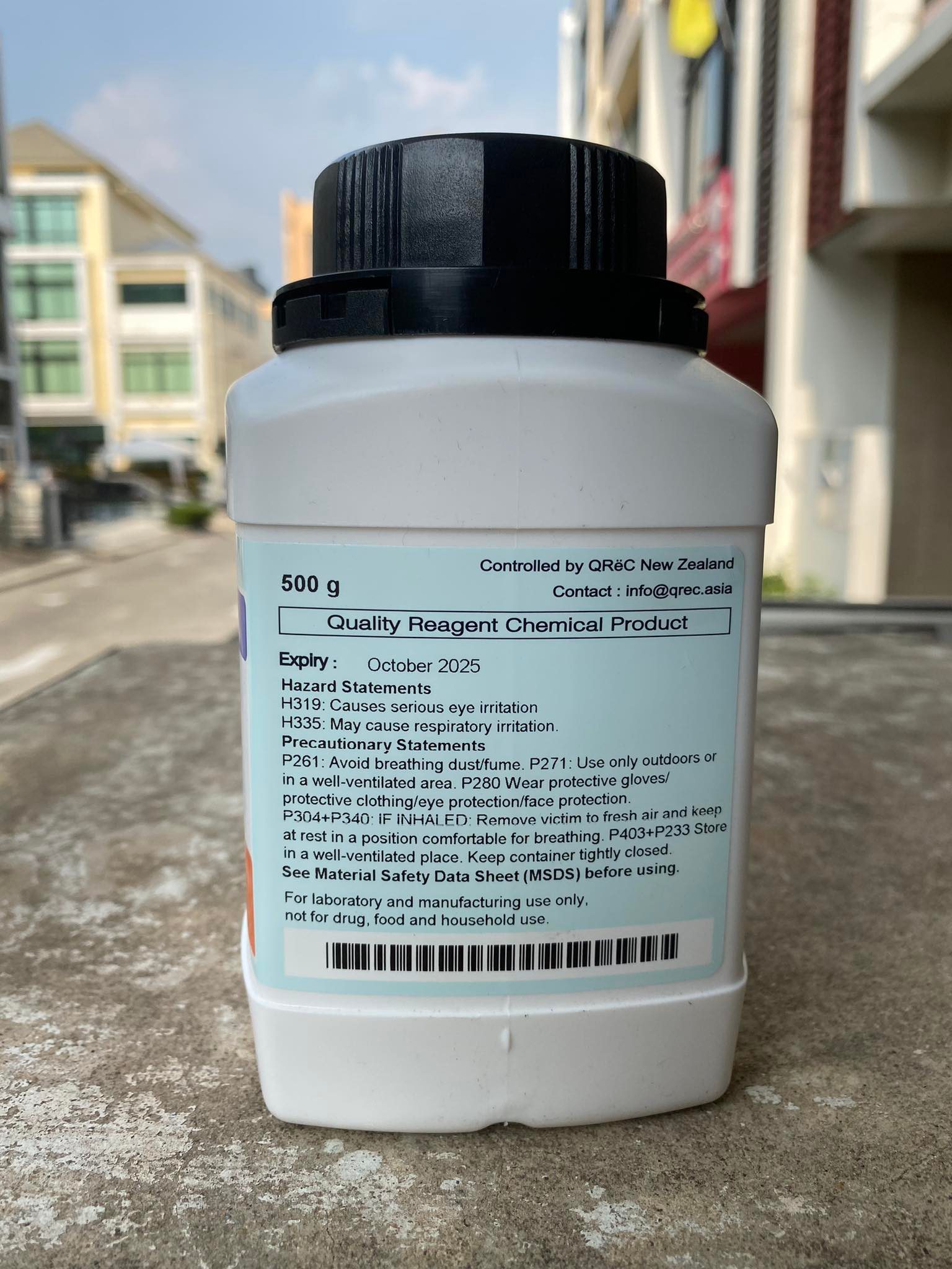 Potassium sulfate 99% AR.grade (500 กรัม/ขวด) ยี่ห้อ Qrec, Newzealand - แล็ป วัลเล่ย์ | สารเคมี ...