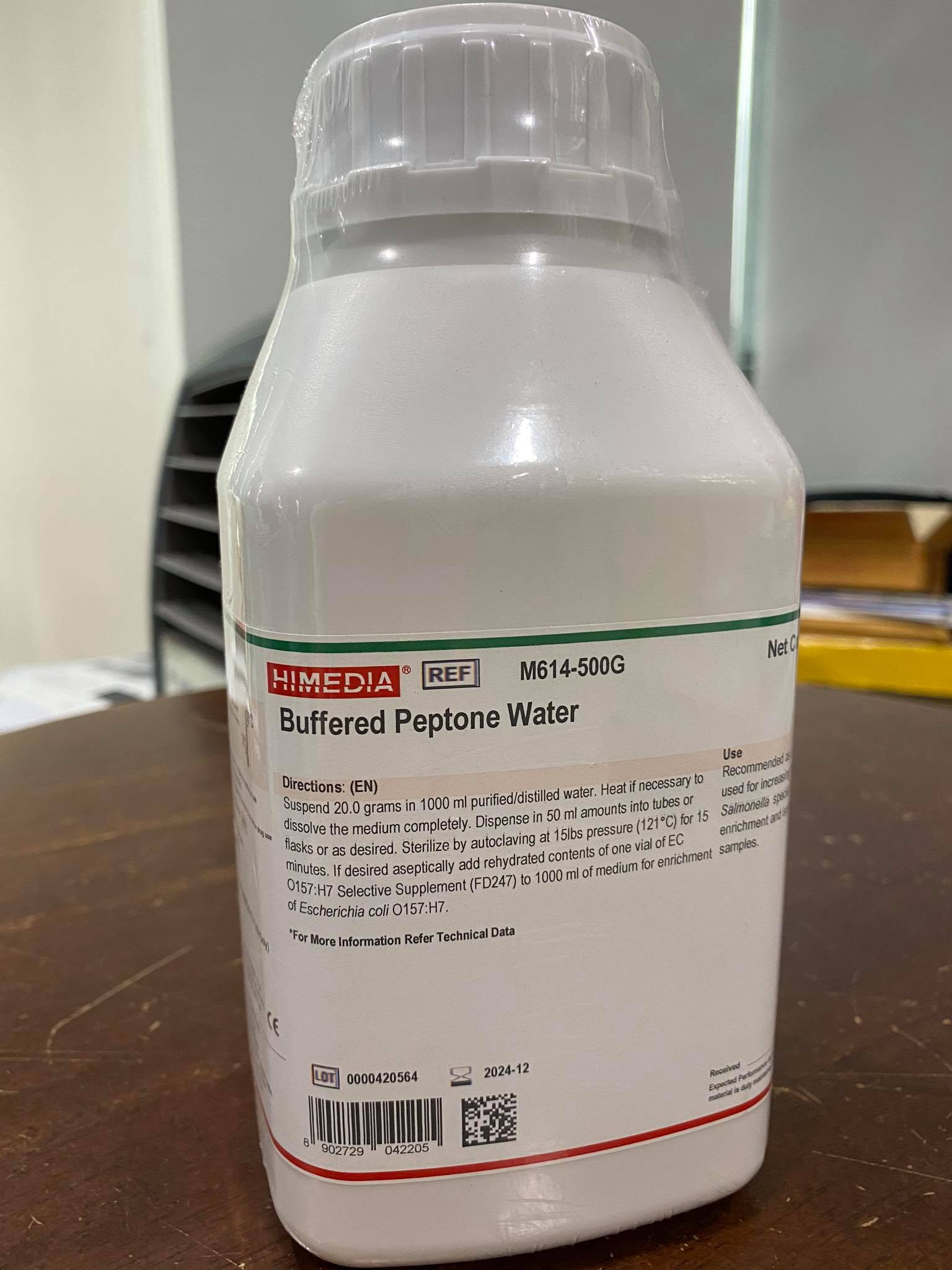 Buffered peptone water (500 กรัม/ขวด) ยี่ห้อ Hi-media, india - แล็ป วัลเล่ย์ | สารเคมี เครื่อง ...