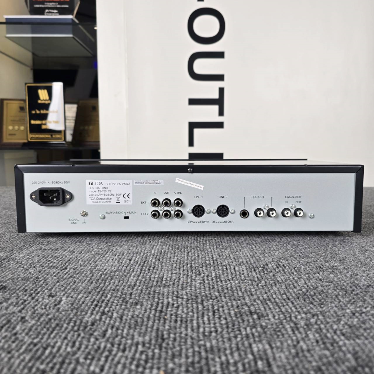 TOA TS-780 CENTRAL UNIT เครื่องควบคุมและจ่ายไฟ ชุดไมค์ประชุม โตอะ TS 780 TS780 เอไอ-ไพศาล - เอไอ ...