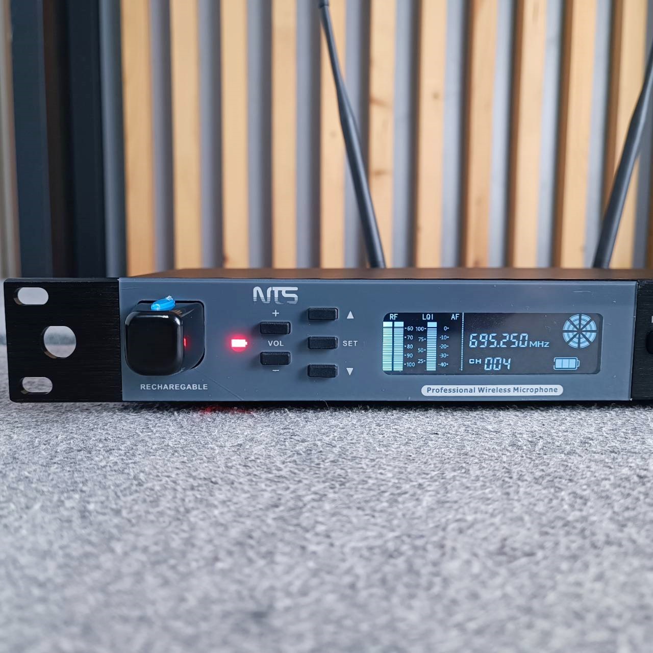 NTS SN-U99 ไมค์ลอยคู่ UHF ชาร์จแบตได้ ไมโครโฟน ไมโครโฟนไร้สาย SN U99 เอ็นทีเอส SNU99 เอไอ-ไพศาล ...