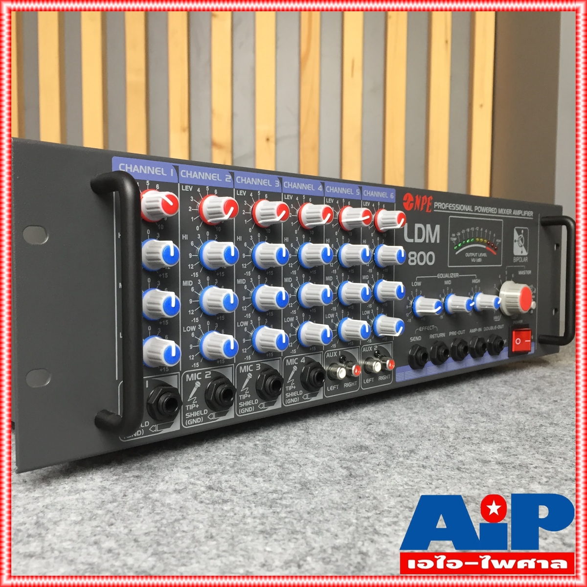 NPE LDM-800 POWERMIXER LINE เครื่องขยายเสียง 800 วัตต์ 4-16 โอห์ม มีลายน์แมทชิ่ง 70-100V แอมป์ ...