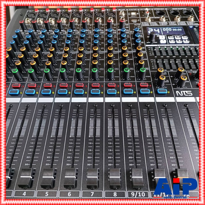 NTS TOP-12 MIXER เอฟเฟคแท้ มิกเซอร์ มิกซ์NTS เครื่องเสียง เครื่องผสมสัญญาณเสียง เครื่องปรับแต่ง ...