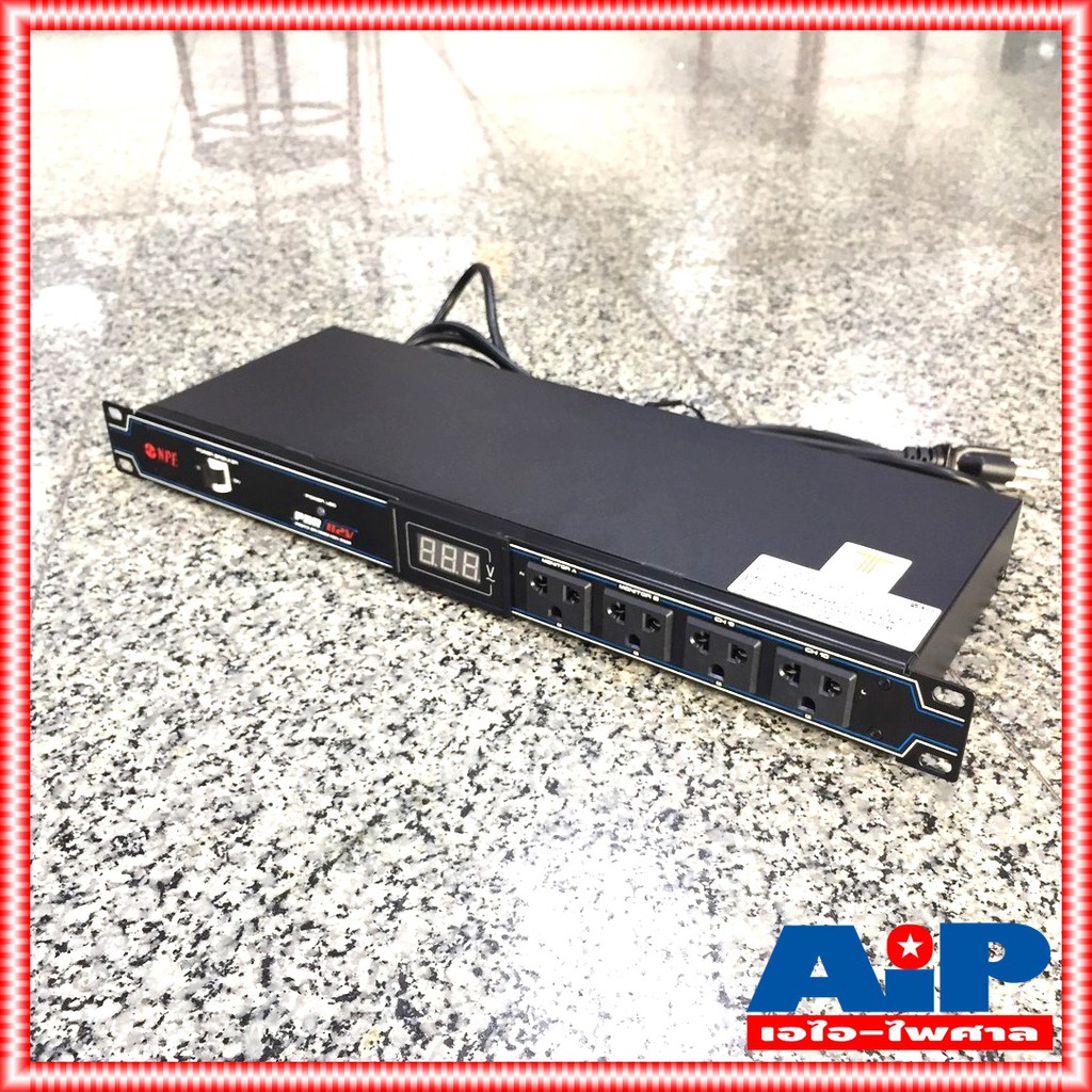 ปลั๊กไฟใส่RACK NPE PDR112V 12ช่อง โชว์V PDR-112V ปลั๊กไฟใส่แร็ค รางปลั๊กไฟยึดแร็ก 12ช่องเสียบ เอ ...