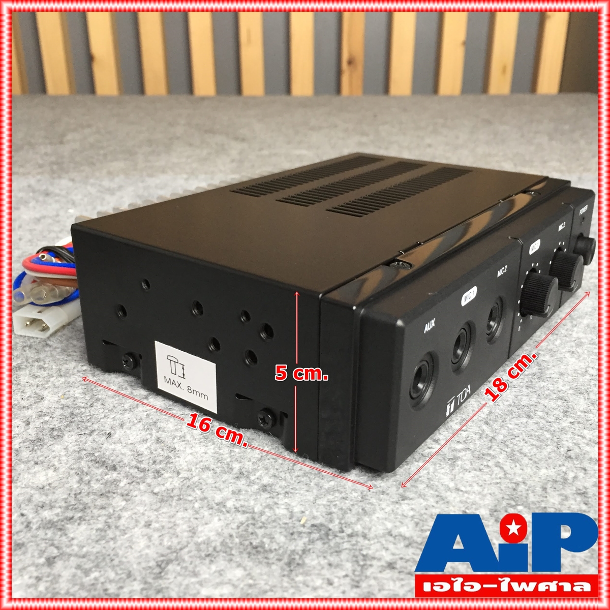 TOA CA-160 CAR AMPLIFIER แอมป์ติดรถยนต์ พร้อมไมค์ แอมป์ประชาสัมพันธ์ CA160 แอมป์ประกาศติดรถ เอไอ ...