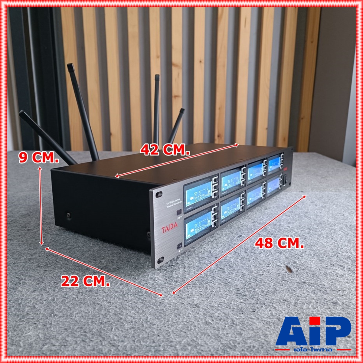 TADA U-888 ไมค์ตั้งโต๊ะไร้สาย 8ตัว UHF ธาดา U 888 U888 ไมค์ไร้สาย ไมค์ลอยตั้งโต๊ะ 8 ตัว + ตัวรับ ...