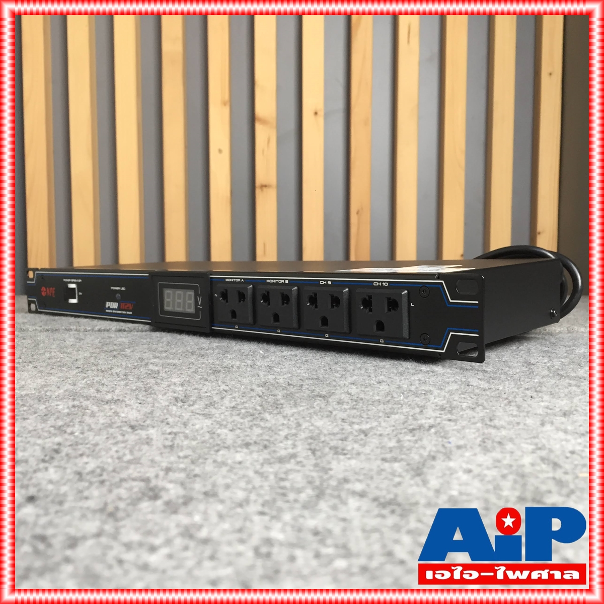 ปลั๊กไฟใส่RACK NPE PDR112V 12ช่อง โชว์V PDR-112V ปลั๊กไฟใส่แร็ค รางปลั๊กไฟยึดแร็ก 12ช่องเสียบ เอ ...