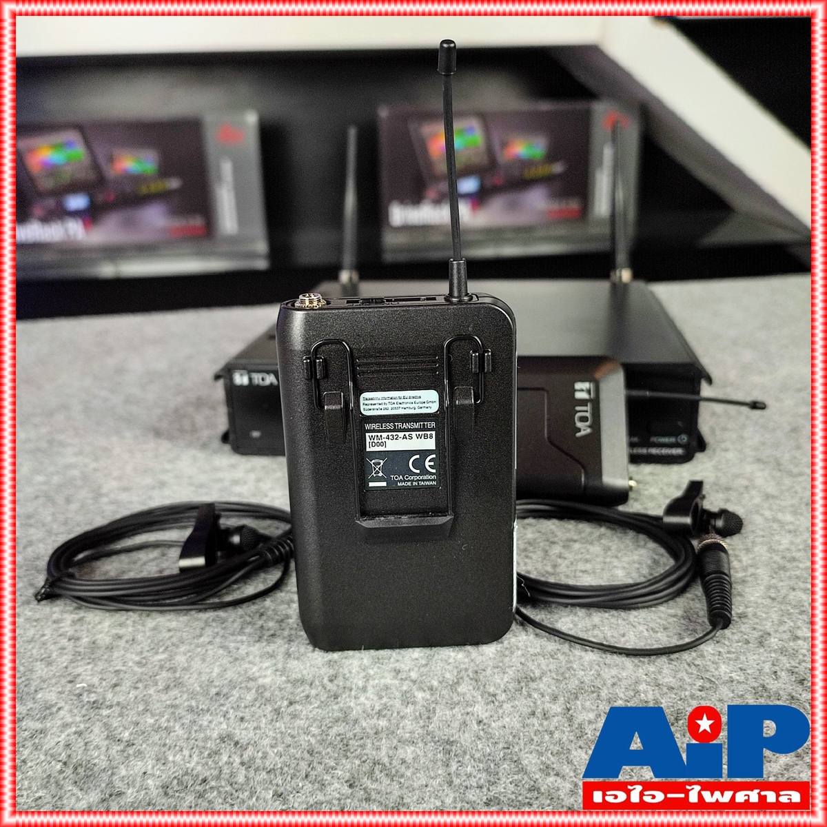 ความถี่ใหม่ กสทช TOA WS-432 AS ไมค์ลอย หนีบคู่ ไมค์ ไมโครโฟน ไมค์ลอยแบบหนีบ WS 432AS WS432AS ...