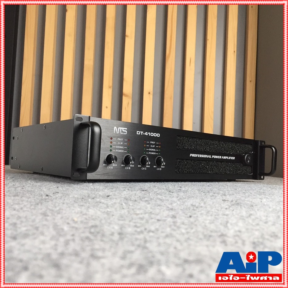 NTS DT-41000 poweramp 4CH เพาเวอร์แอมป์ เป็นพาวเวอร์ที่มี 4 ช่อง ขนาดความสูง 2U เป็นเครื่องขยาย ...