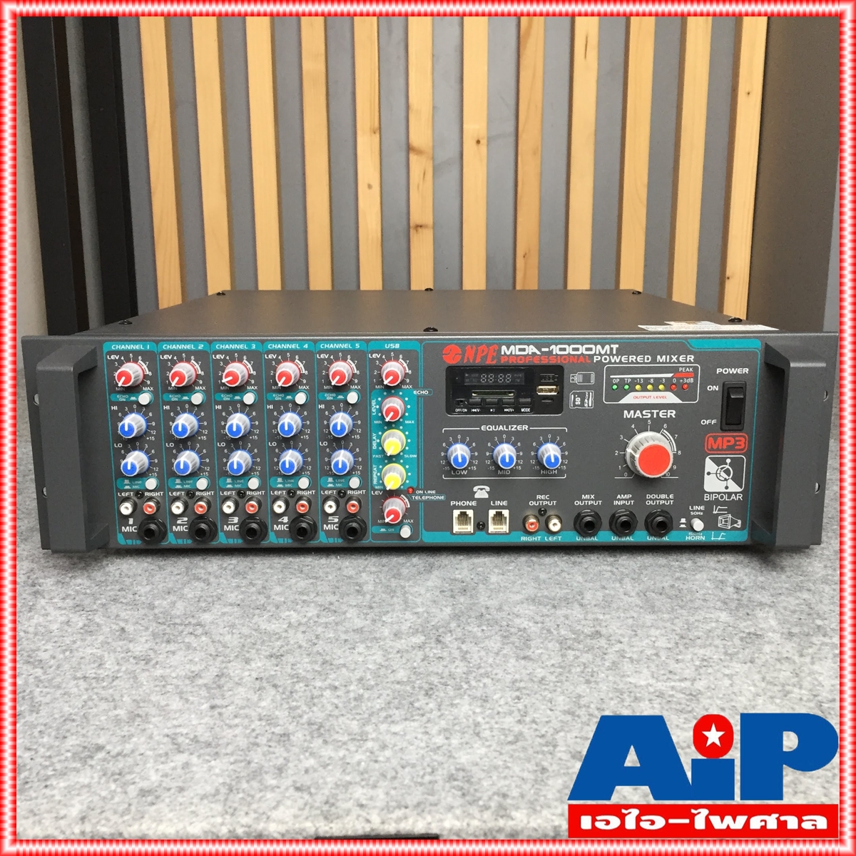 NPE MDA-1000MT POWERMIXER+LINE+USB พาวเวอร์มิกเซอร์ เครื่องขยายเสียง กำลังขับ 1000W MDA1000MT ...