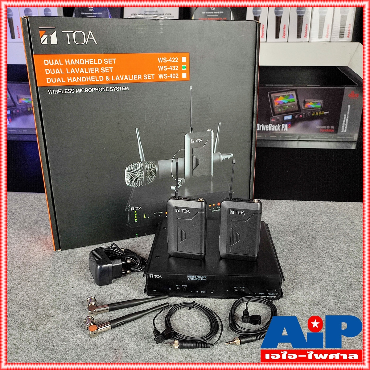 ความถี่ใหม่ กสทช TOA WS-432 AS ไมค์ลอย หนีบคู่ ไมค์ ไมโครโฟน ไมค์ลอยแบบหนีบ WS 432AS WS432AS ...