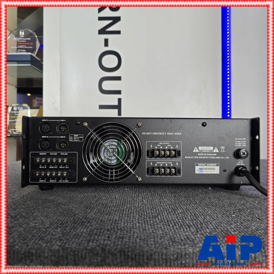 NPE LA-2000 POWERAMP มีLINE เพาเวอร์แอมป์ พาวเวอร์แอมป์ที่มีไลน์แมทชิ่ง เครื่องขยายเสียงตามสาย ...