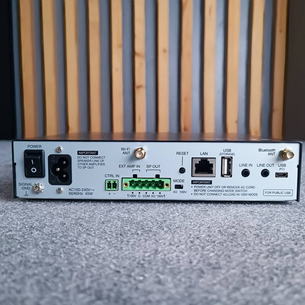 TOA VA-120DPB-AS1 STREAMING AMP เพาเวอร์แอมป์ 120 วัตต์ พร้อม Wi-Fi และ Bluetooth 5.0 VA 120DPB ...