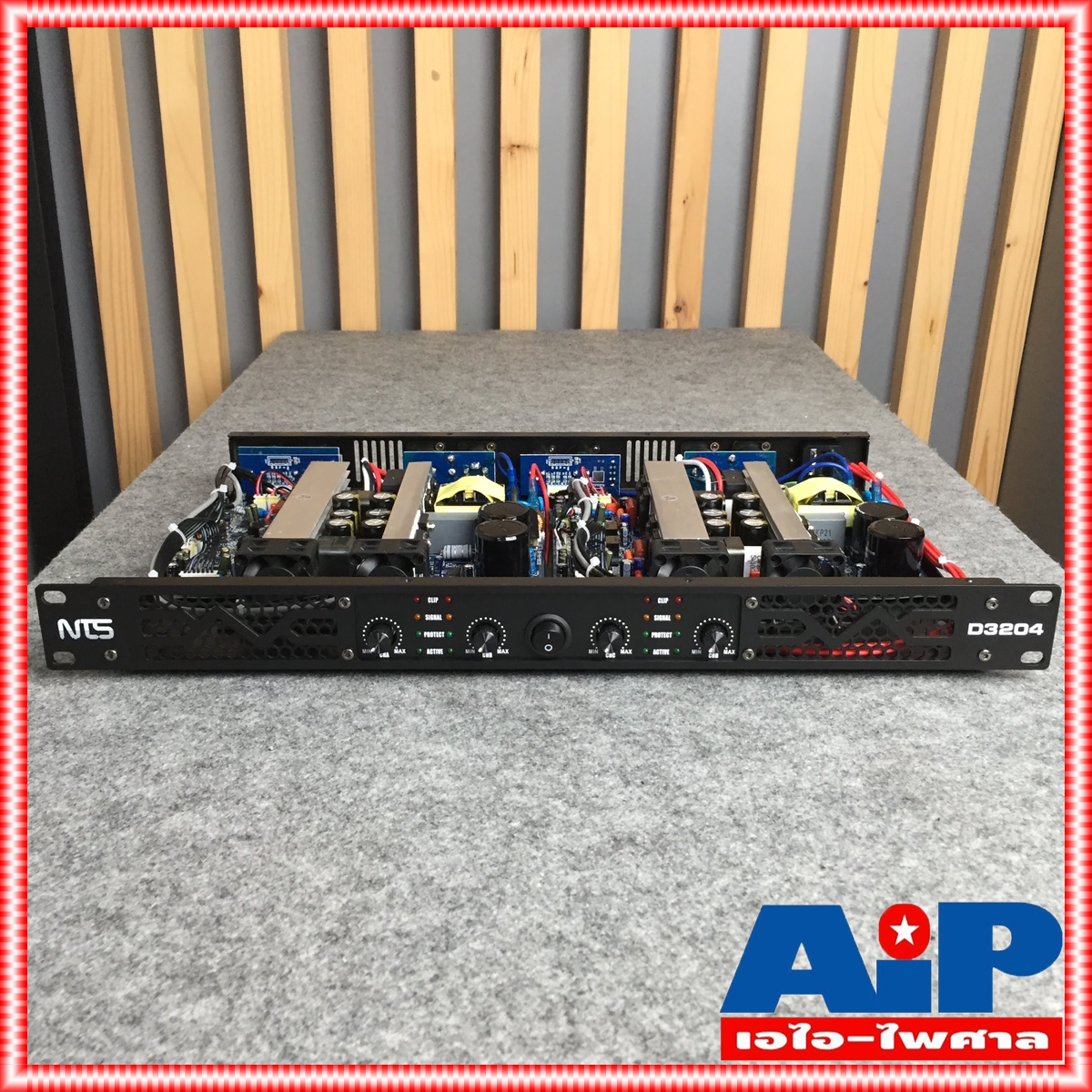 NTS D-3204 poweramp เพาเวอร์แอมป์ เครื่องขยายเสียง 480W x 4 ที่ 4 OHM D3204 D 3204 เอ็นทีเอส เอ ...