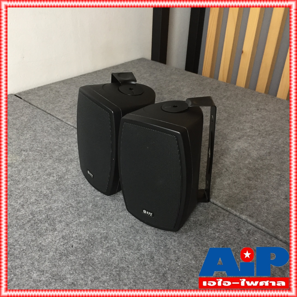 สีดำ NPE HB402T ตู้ลำโพง แขวน 4นิ้ว 2ทาง มี LINE ตู้แขวน ติดผนัง ตู้ ลำโพง 4นิ้ว เครื่องเสียง ...