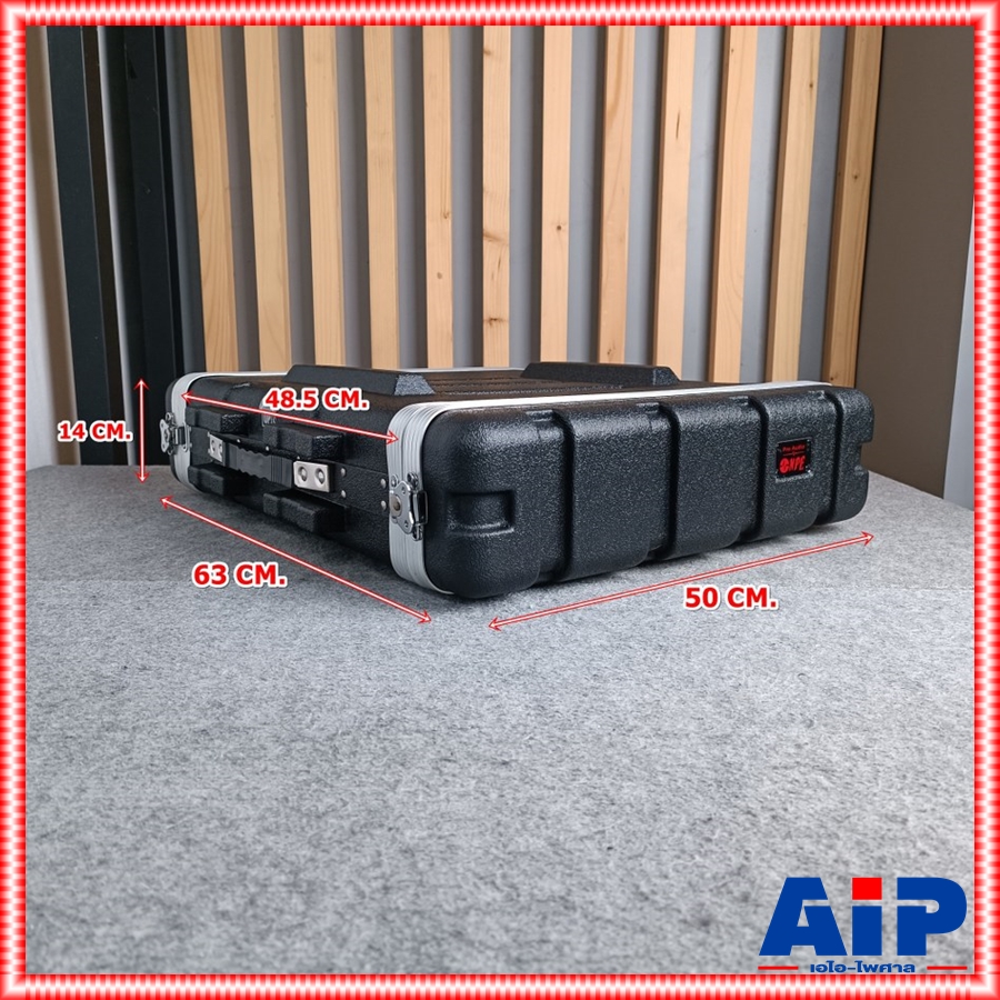สีดำ NPE RC ABS2UL ลึก19นิ้ว RACK ABS 2U 19นิ้ว แร็คเครื่องเสียง กล่องเก็บเครื่องเสียง แร็คABS ...