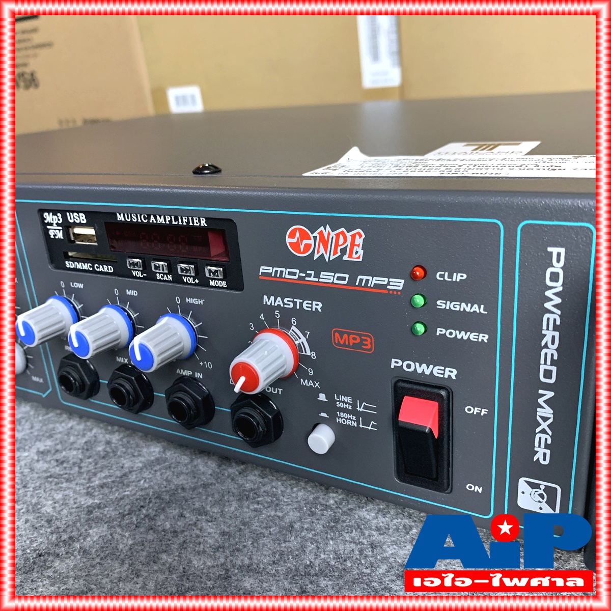 NPE PMD150 MP3 AC/DC POWERMIXER ลาย PMD 150 MP3 POWERMIX PMD-150 MP3 แอมป์เสียงตามสาย PMD150 ...