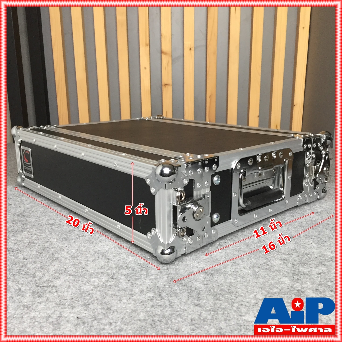 แร็ค COMPACT L 2U RACKไม้หุ้มหนังสีดำ ลึก 11นิ้ว L2U แร็คเครื่องเสียง แร็คไม้ คอมแพ็ค L-2U เอไอ ...