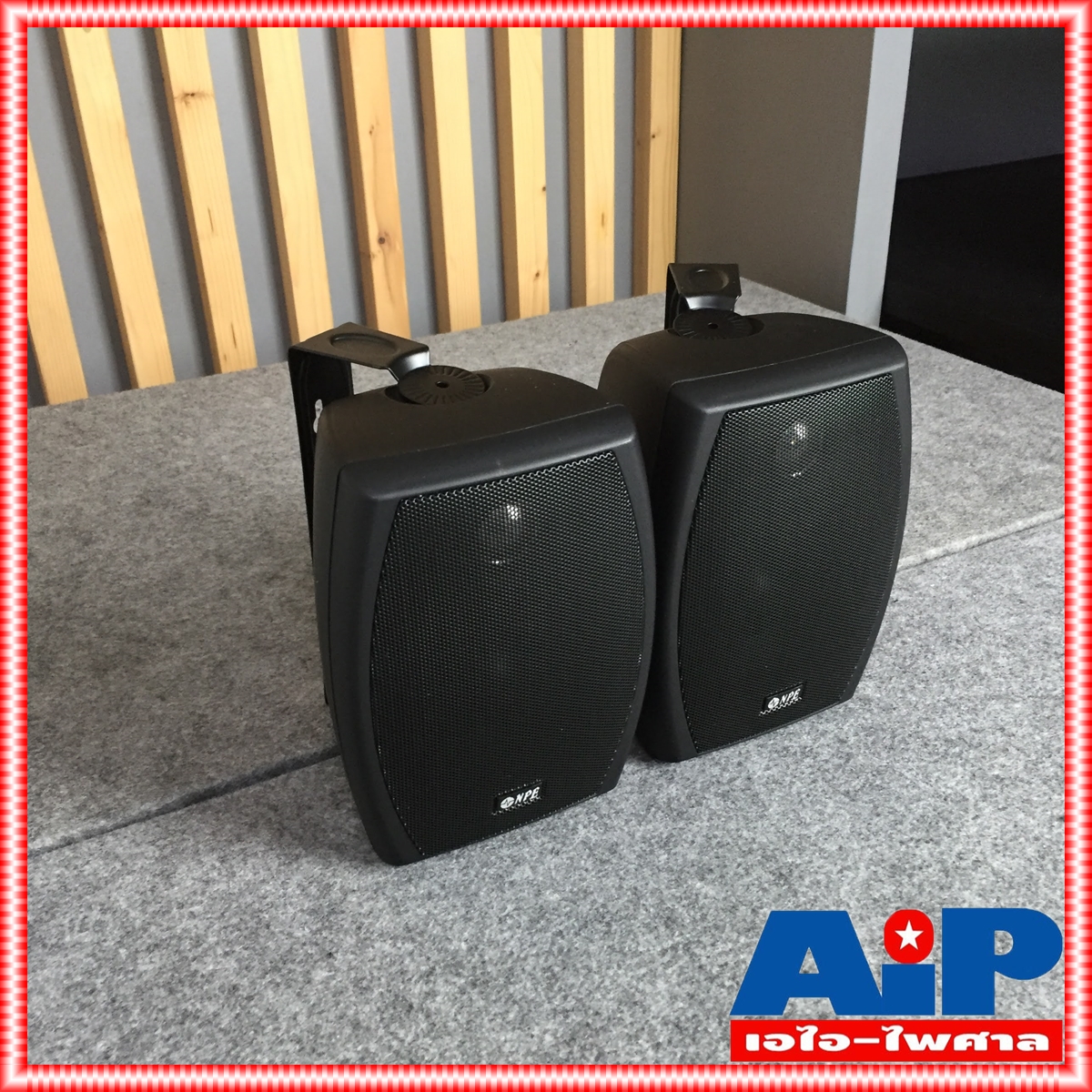 สีดำ NPE NP402T ตู้ลำโพง แขวน 4นิ้ว 2ทาง มี LINE ตู้แขวน ติดผนัง ตู้ ลำโพง 4นิ้ว เครื่องเสียง ...