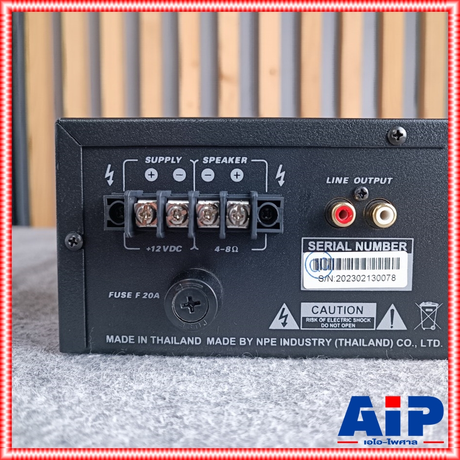 NPE CPA-250BT แอมป์ติดรถ บลูทูธ เครื่องขยายเสียงติดรถแห่ 250 วัตต์ แอมป์ติดรถโฆษณา CPA 250 BT ...