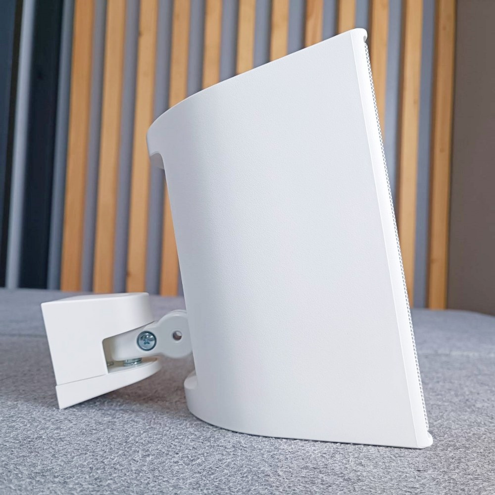 TOA F-03WT ตู้ลำโพงแขวน สีขาว พร้อมขาแขวน ลำโพงติดผนัง ขนาด 3.5 นิ้ว รองรับกำลังขับ 60 วัตต์ 8 ...