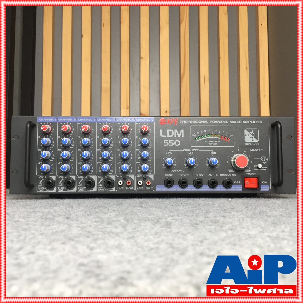 NPE LDM-550 POWERMIXER LINE เครื่องขยายเสียง 550 วัตต์ 4-16 โอห์ม 70-100 โวลท์ LDM550 LDM 550 ...