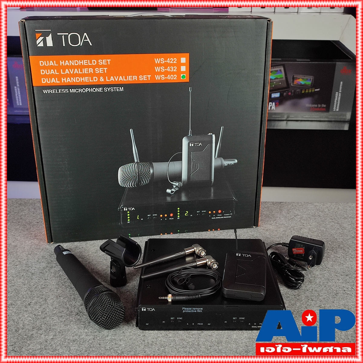 ความถี่ใหม่ กสทช TOA WS-402 AS ไมค์ลอย ถือ+หนีบ ไมค์ ไมโครโฟน WS 402AS WS402AS ไมค์ลอยแบบถือ ...