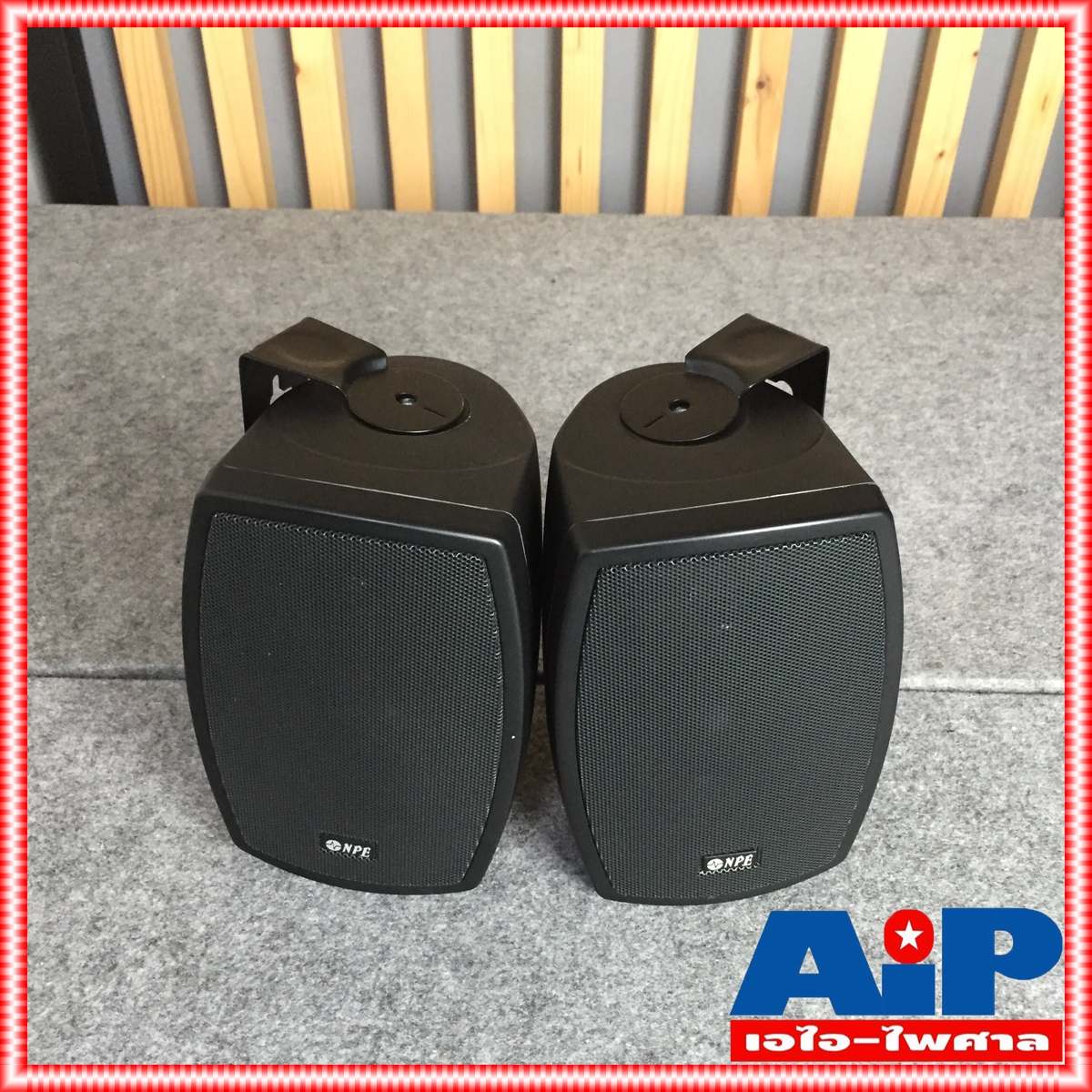 สีดำ NPE HB402T ตู้ลำโพง แขวน 4นิ้ว 2ทาง มี LINE ตู้แขวน ติดผนัง ตู้ ลำโพง 4นิ้ว เครื่องเสียง ...