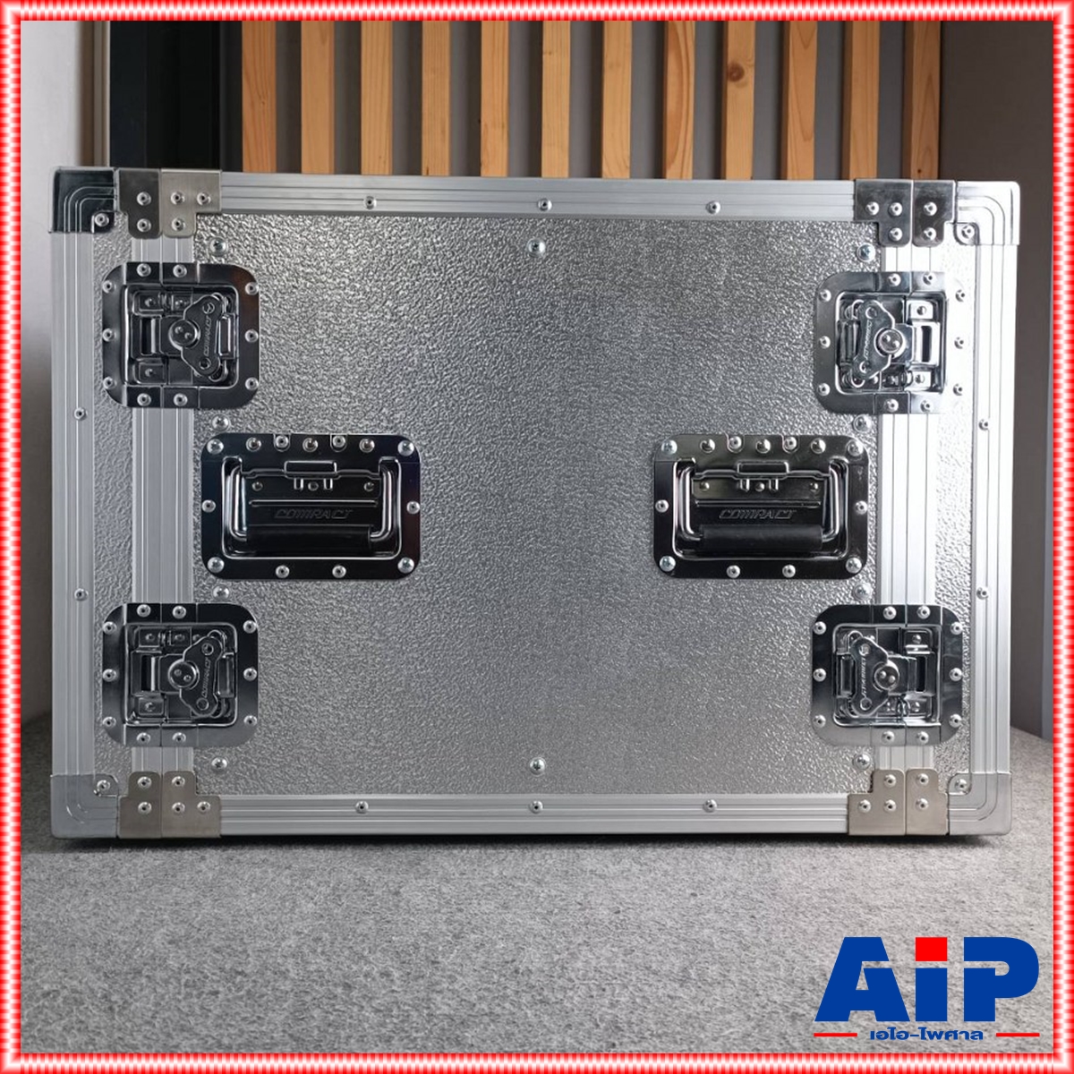 COMPACT B-10U 2ฝาหน้า-หลัง ลึก21" ผิวอลูมิเนียม แร็ค กล่องใส่เครื่องเสียง แร็คลึก21นิ้ว RACK10U ...