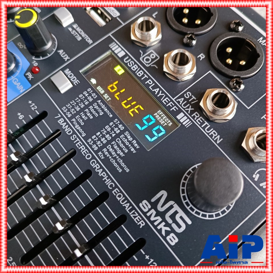 NTS SMK-8 MIXER บลูทูธ รุ่นใหม่ มิกเซอร์ 8 ช่อง มิกซ์คาราโอเกะ เอฟเฟคแท้ มิกซ์ขนาดเล็ก เอ็นทีเอส ...