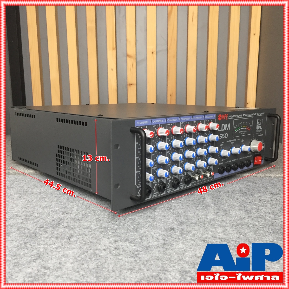 NPE LDM-550 POWERMIXER LINE เครื่องขยายเสียง 550 วัตต์ 4-16 โอห์ม 70-100 โวลท์ LDM550 LDM 550 ...