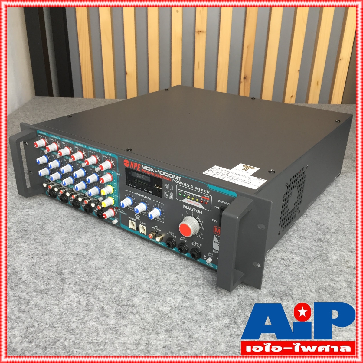 NPE MDA-1000MT POWERMIXER+LINE+USB พาวเวอร์มิกเซอร์ เครื่องขยายเสียง กำลังขับ 1000W MDA1000MT ...