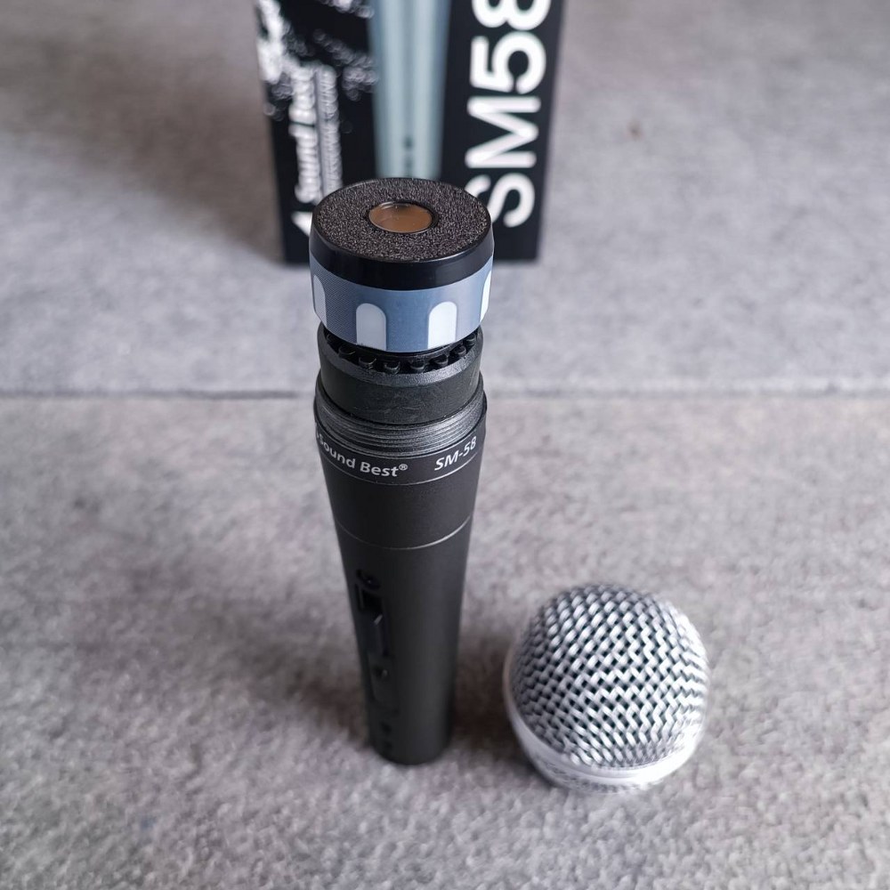 Soundbest SM-58S ไมค์สาย ไมโครโฟนไดนามิค ไมโครโฟน ไมค์ Microphone Sound best SM 58 SM58 SM58S เอ ...