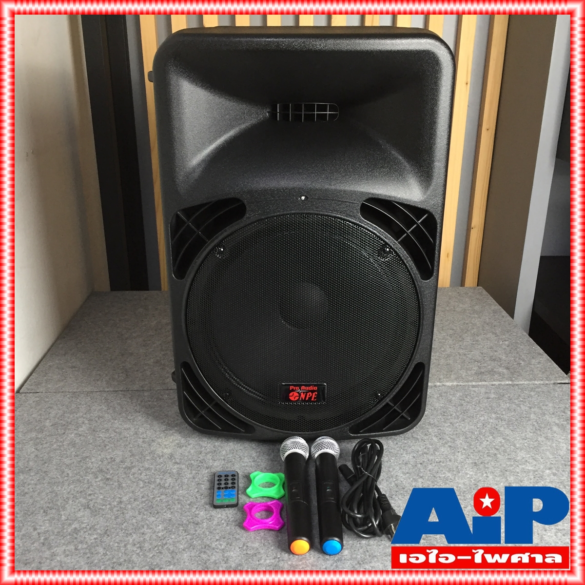 1ตู้ NPE DD-15A ตู้ ลำโพง USB บูลทูธ ไมค์ลอย 2ตัว ตู้ลำโพง 15นิ้ว DD 15 A อเนกประสงค์ ล้อลาก เอ ...