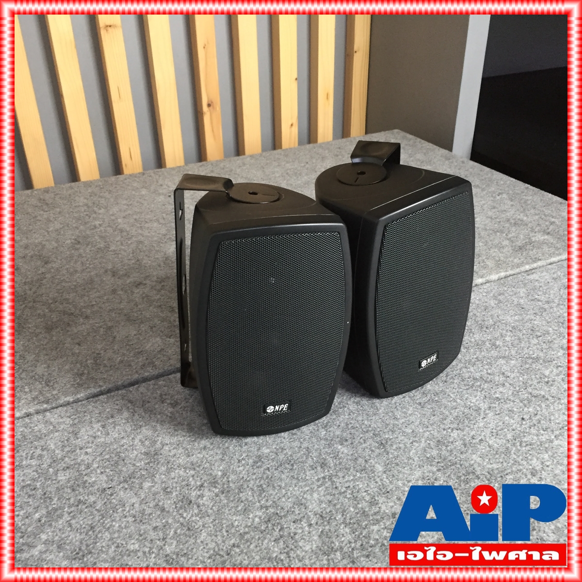 สีดำ NPE HB402T ตู้ลำโพง แขวน 4นิ้ว 2ทาง มี LINE ตู้แขวน ติดผนัง ตู้ ลำโพง 4นิ้ว เครื่องเสียง ...