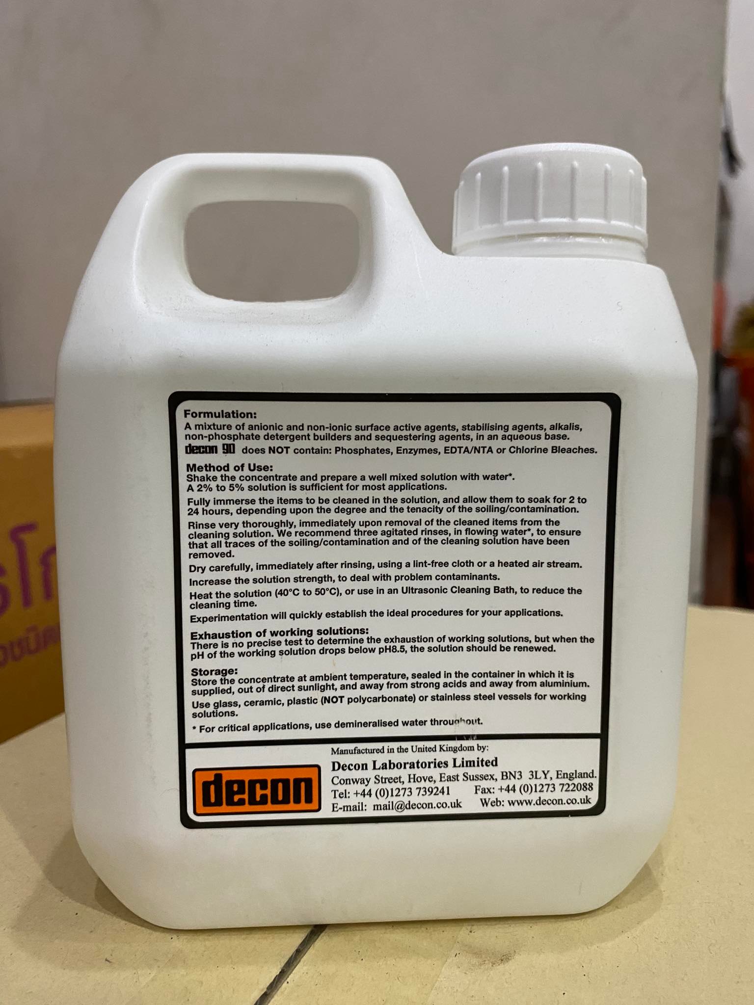 น้ำยาล้างเครื่องแก้ว Decon 90 - แล็ป วัลเล่ย์ | จำหน่าย สารเคมี เครื่อง ...