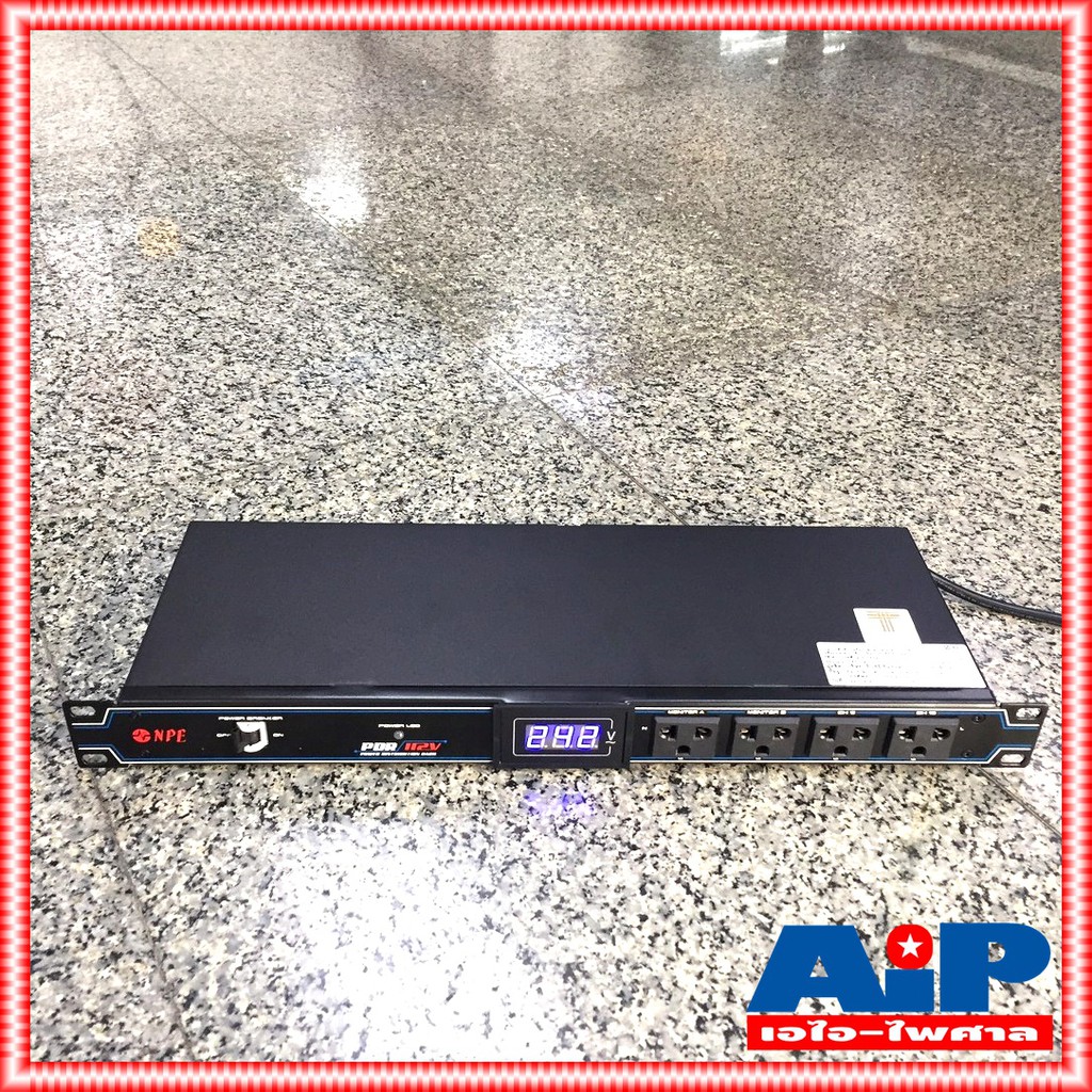 ปลั๊กไฟใส่RACK NPE PDR112V 12ช่อง โชว์V PDR-112V ปลั๊กไฟใส่แร็ค รางปลั๊กไฟยึดแร็ก 12ช่องเสียบ เอ ...