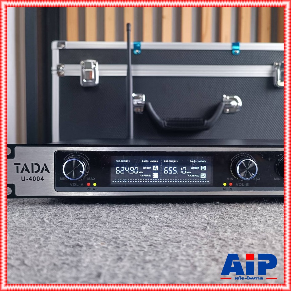 TADA U-4004 ไมค์ตั้งโต๊ะไร้สาย 4ตัว UHF ไมค์ประชุม TADA U 4004 ชุดไมค์4ตัว ธาดา รุ่น U4004 เอไอ ...