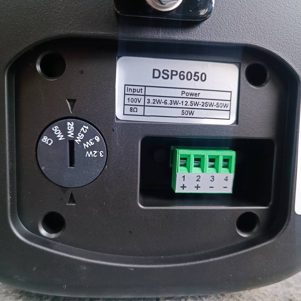 MICROTECH DSP-6050 ตุ้ลำโพงแขวนกันน้ำ สีดำ ลำโพงติดผนัง 6.5 นิ้ว ความดังสูงสุด 104dB SPL ไมโคร ...