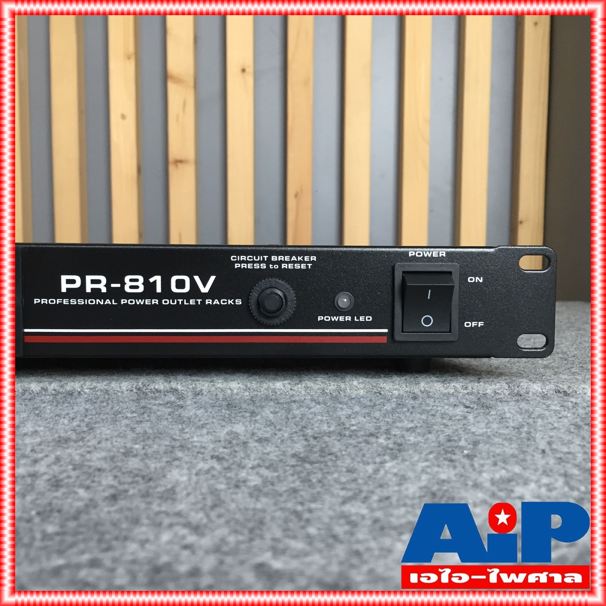 NTS PR810V โชว์โวลท์ POWER DISTRIBUTION pr-810v ปลั๊กรางจ่ายไฟสำหรับติดแล็ค BREAKER OUTLET PR ...
