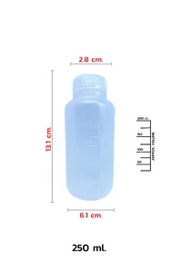 ขวดพลาสติกใส่สารเคมี ปากกว้าง Wide-mouth plastic bottle ยี่ห้อ LP, italy - แล็ป วัลเล่ย์ | สาร ...
