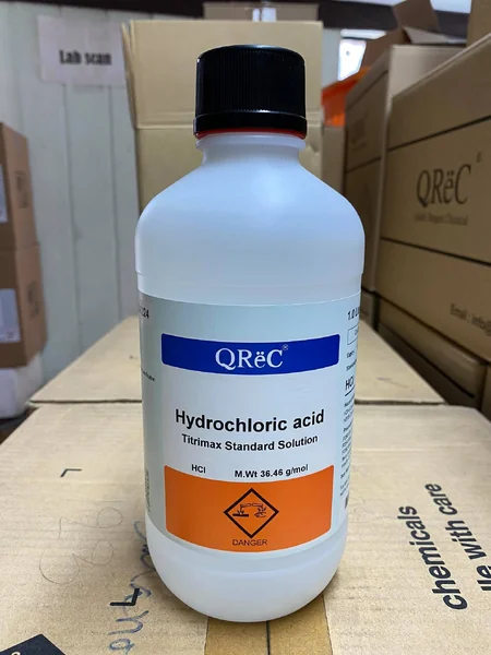 Hydrochloric acid 0.5N (0.5 mol/L) (1 ลิตร/ขวด) ยี่ห้อ Qrec, Newzealand - แล็ป วัลเล่ย์ | สาร ...