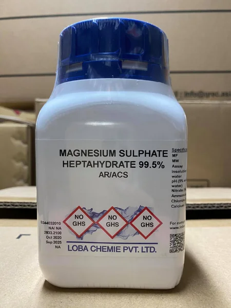 Magnesium sulfate heptahydrate 99.5% AR.grade (500 กรัม/ขวด) ยี่ห้อ Loba, india - แล็ป วัลเล่ย์ ...