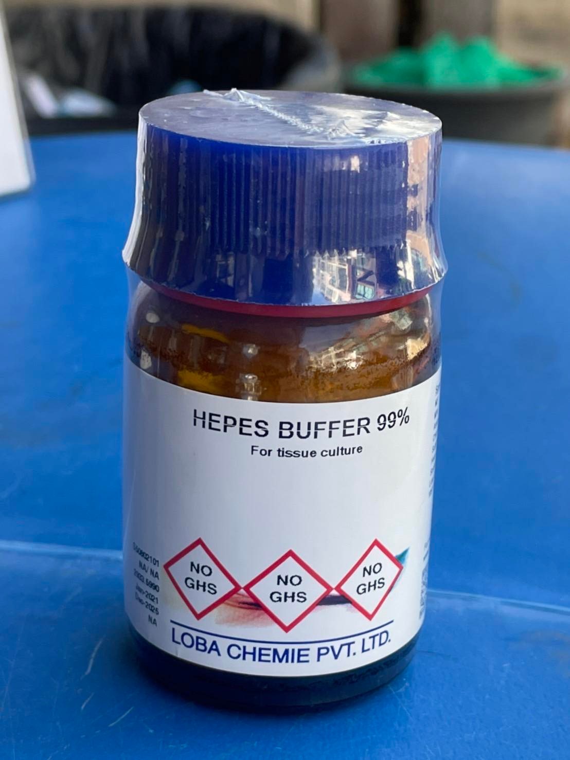 HEPES Buffer 99% (25 กรัม/ขวด) ยี่ห้อ Loba, india - แล็ป วัลเล่ย์ | สารเคมี เครื่องแก้ว วัสดุ ...