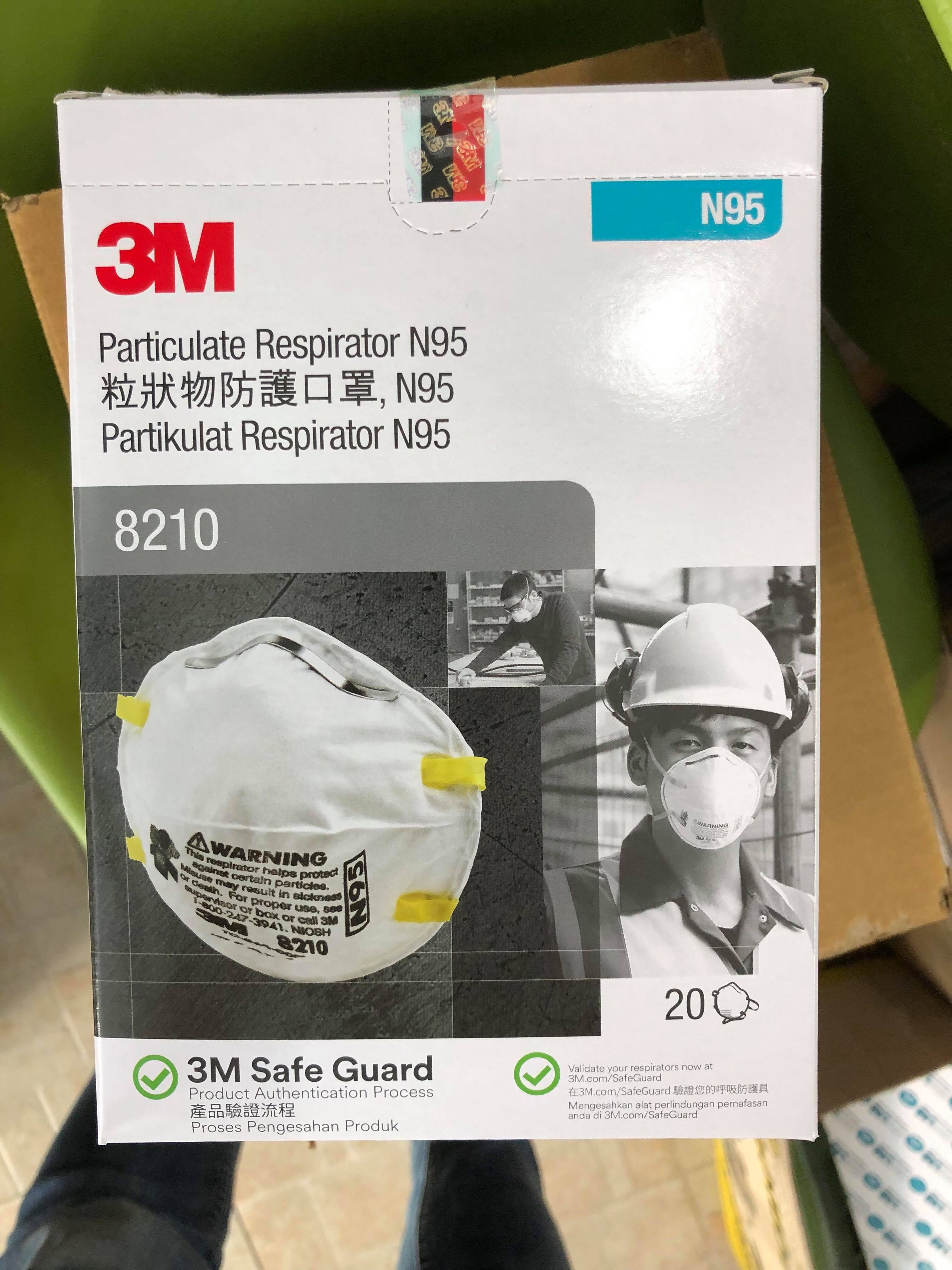 3M หน้ากากป้องกันฝุ่นละออง รุ่น 8210N95 ยี่ห้อ 3M (20 ชิ้น/กล่อง) 8210N95 - แล็ป วัลเล่ย์ | สาร ...