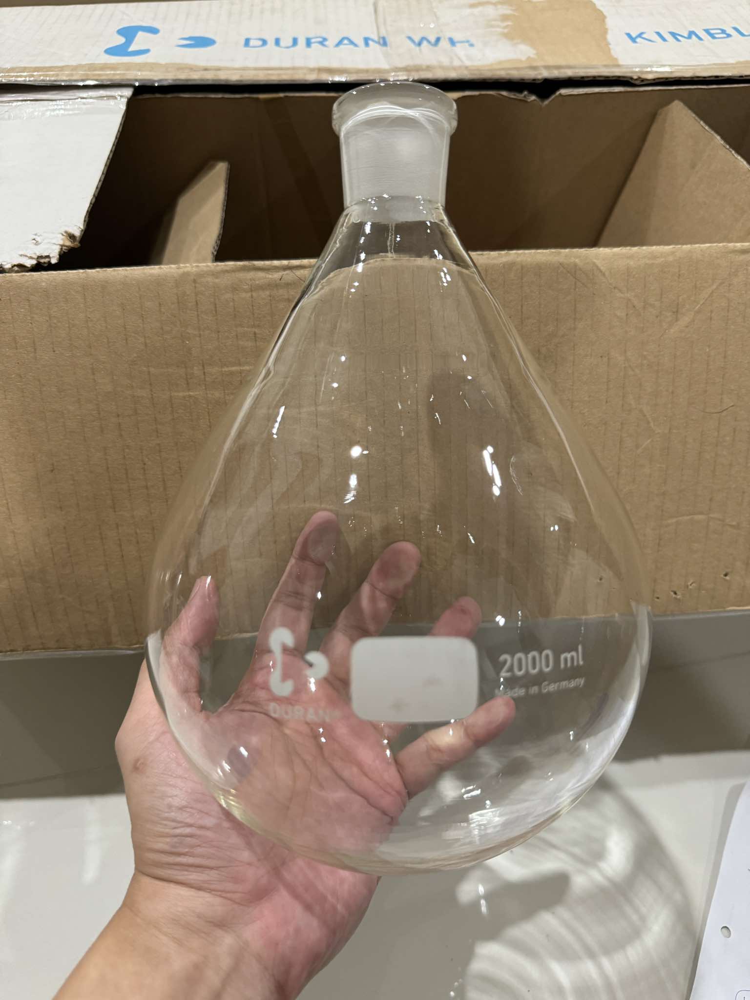 Evaporating flask (ขวดทรงลูกแพร) - แล็ป วัลเล่ย์ | สารเคมี เครื่องแก้ว ...