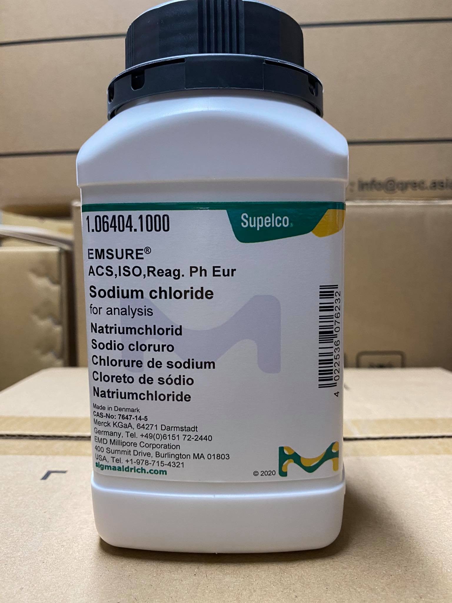Sodium chloride AR.grade (1 กิโลกรัม/ขวด) ยี่ห้อ Merck, Germany - แล็ป ...